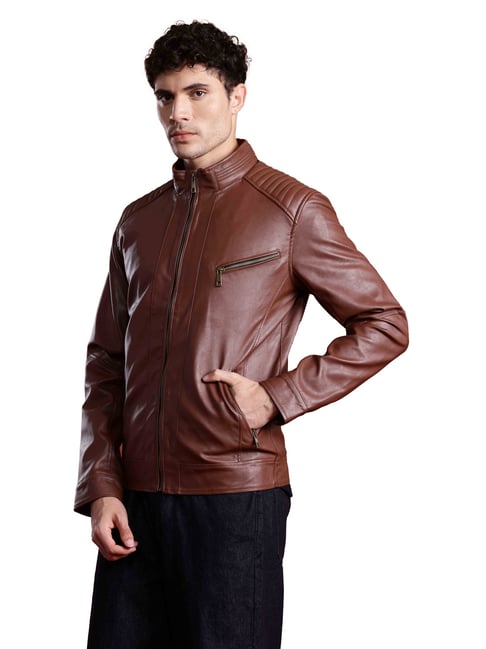 Jackets by Leather Retail in Brown for Men