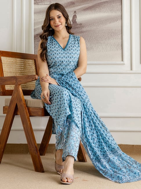 Women's Clothing Skylee Ethnic Wear Suits with Cotton Fabric