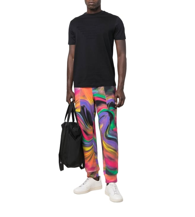 Emporio Armani Blue Logo Cotton T-Shirt