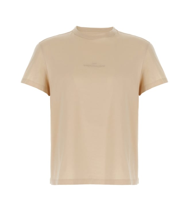 Maison Margiela Beige Logo T-Shirt