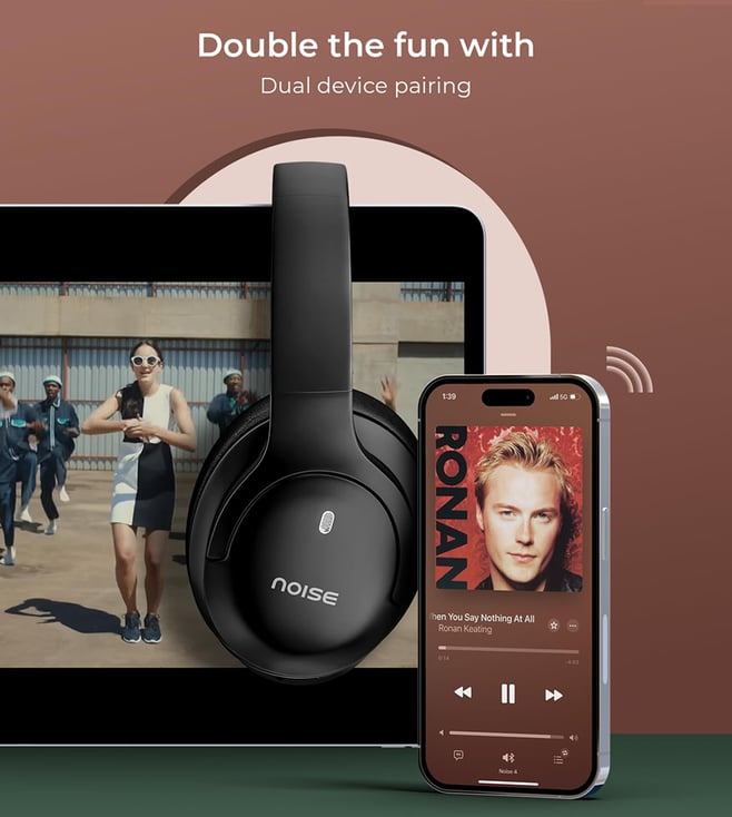 Noise Airwave Max 4 Wireless Over Ear Headphone with 70H Playtime ...