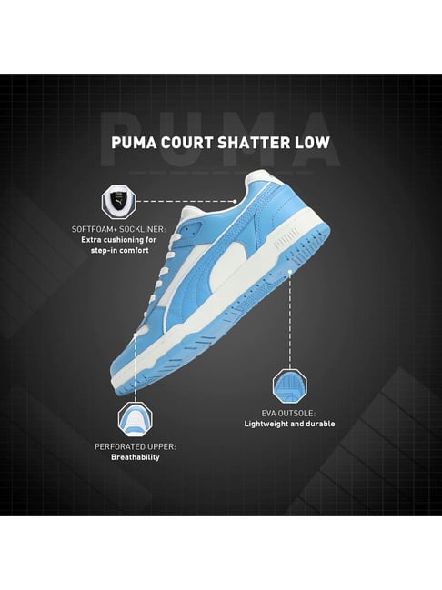 Puma Regal Blue Sneakers for Men, Rubber Sole