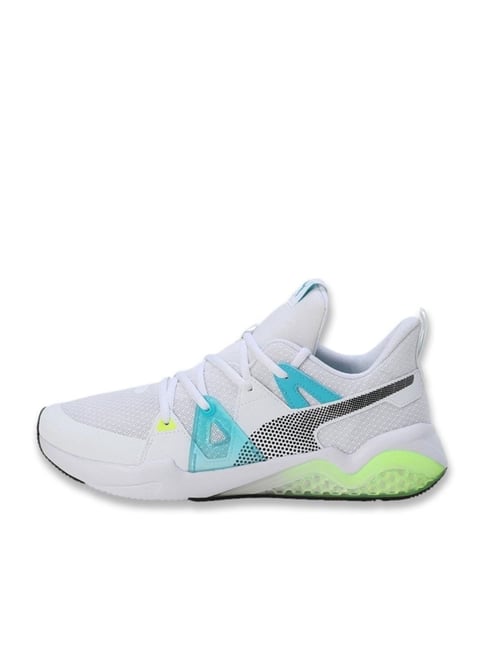 Puma Men White & Scuba Blue Running Sports Shoes