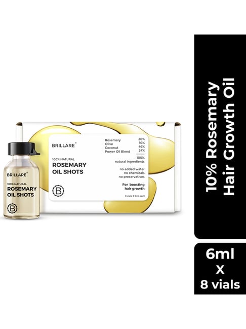 Brillare Rosemary Oil Shots For Rapid Hair Growth - 48 ml