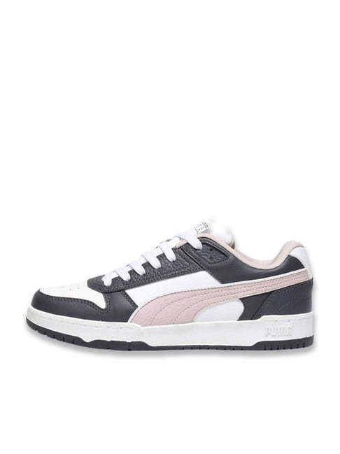 Puma Men White, Strong Grey & Mauve Mist Sneakers