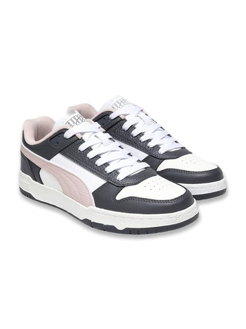 Puma White, Strong Grey & Mauve Mist Men Sneakers