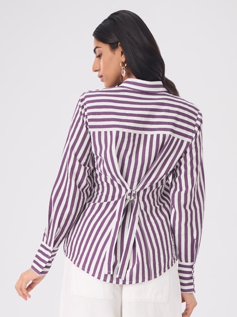 Women's Clothing The Souled Store Purple Shirts