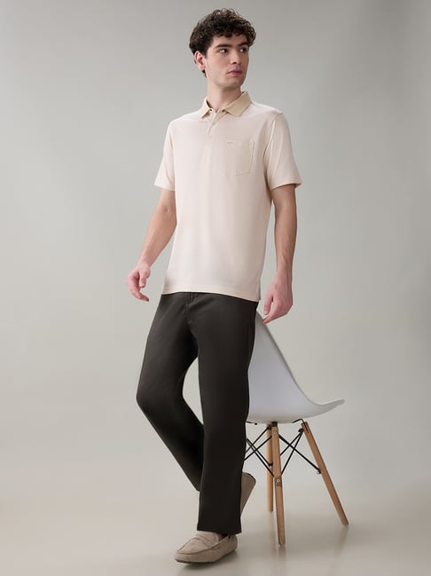Dark Green Trousers & Chinos by ColorPlus for Men