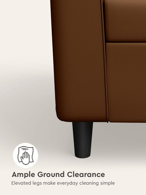 Godrej Interio Toffee Pinewood 1 Seater Sofa