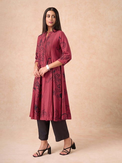 Women's Clothing Marigold Lane Ethnic Wear Rust Kurtis & Kurtas