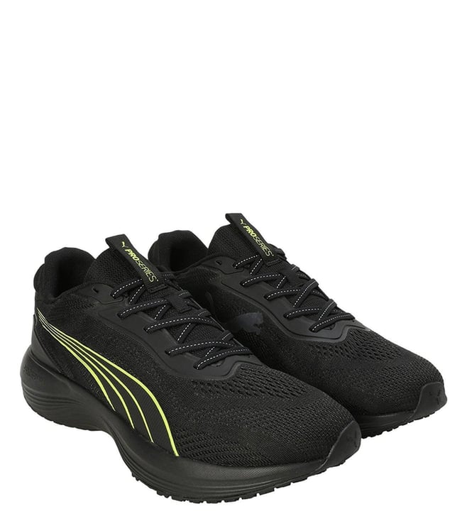 PUMA Men's ForeverRun NITRO Men's's Engineered Stability Black Running ...