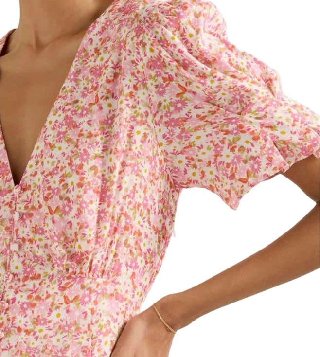 Saffron Petite Printed Sun Dress