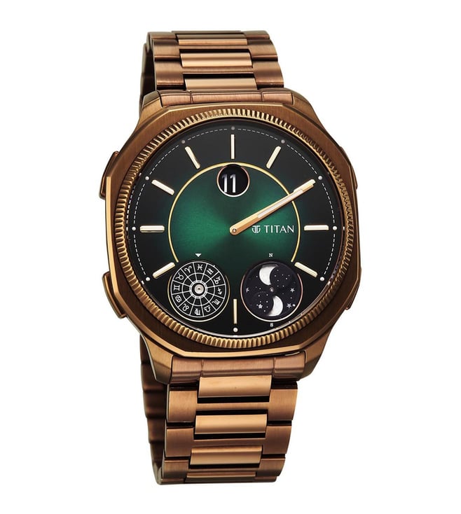 Titan Stellar Quartz Moon phase display Men 42 mm 10053QM01