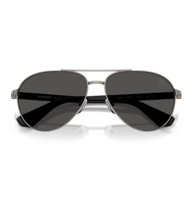 Burberry Grey UV Protected Pilot Sunglasses for Men 0BE316710038759
