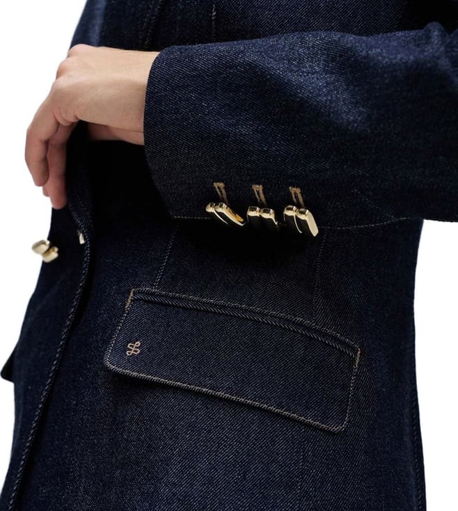 Salsa Jeans Dark Blue Denim Blazer