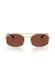 Ray-Ban Red UV Protection Oval Unisex Sunglasses