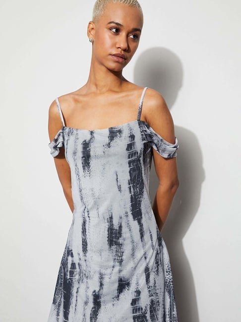 Women's Clothing Grey Dresses for Western wear by Ginger by Lifestyle