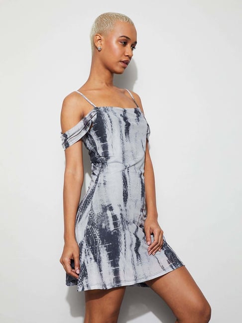 Women's Clothing Ginger by Lifestyle Western wear Grey Dresses