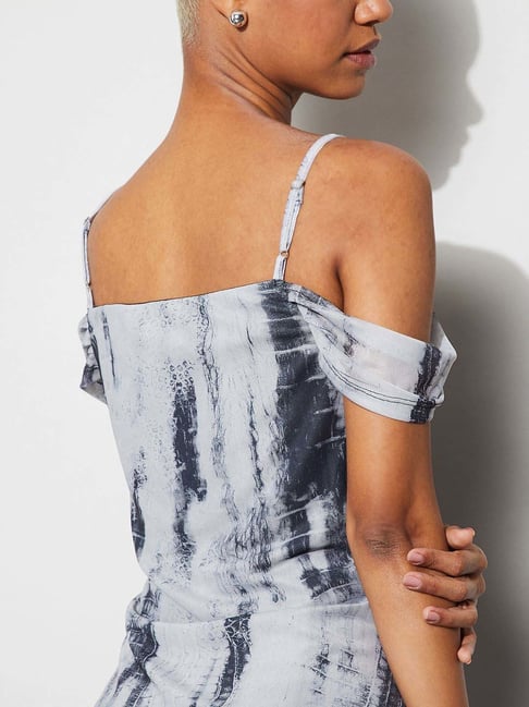 Women's Clothing Ginger by Lifestyle Western wear Grey Dresses with ...