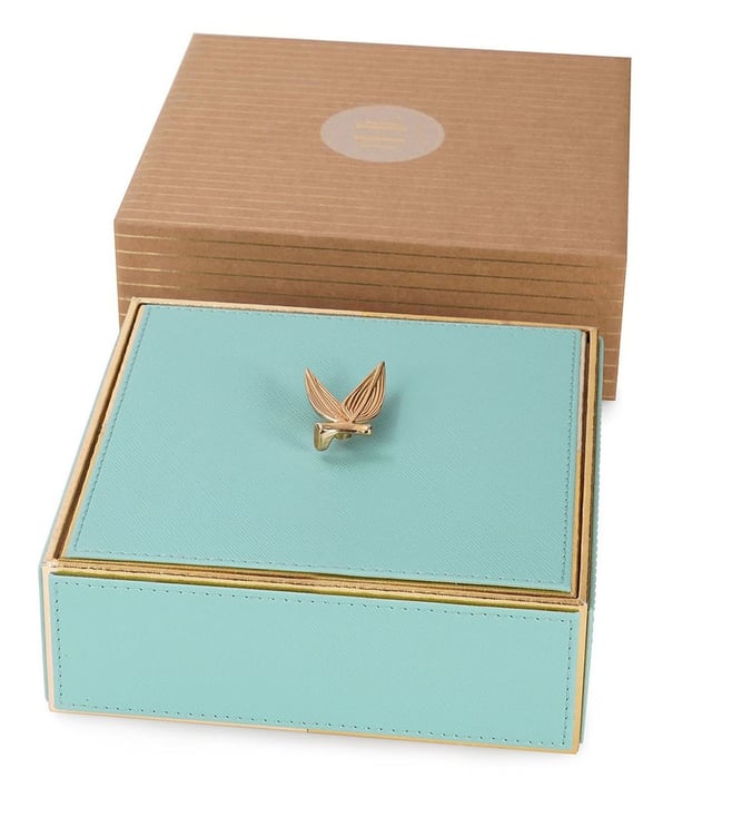 Pure Home and Living Blue Leather Storage Boxes at Best Price @ Tata CLiQ