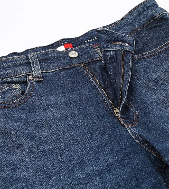 Tommy Hilfiger Mens Blue Regular Fit Jeans