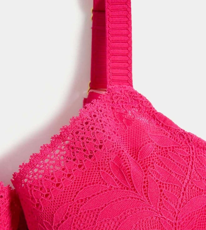 Marks & Spencer Pink Flexifit Lace Wired Full Cup Bra A-E
