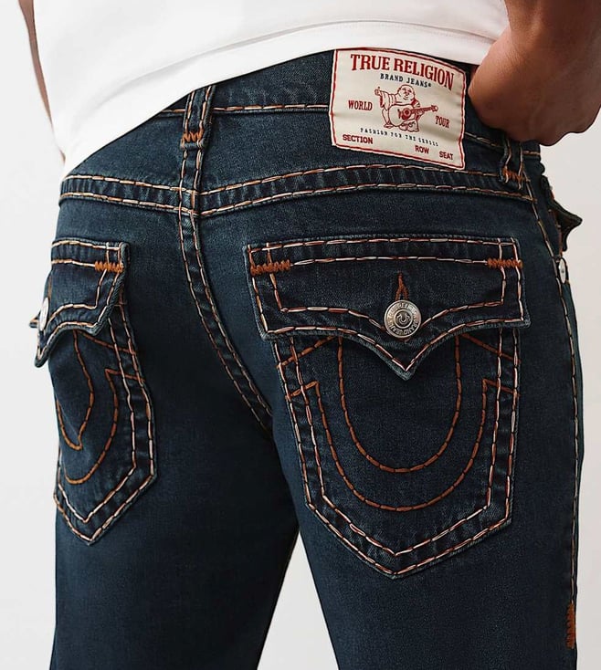 TRUE RELIGION Men ROCCO Super T Dark Indigo Jeans