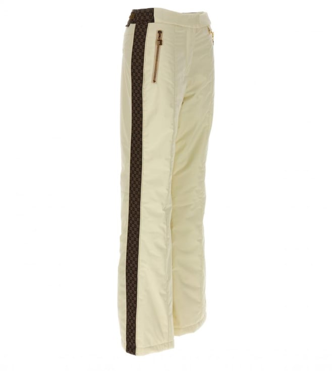 Balmain White Flared Fit Ski Pants