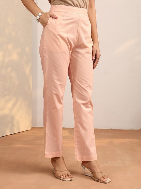 Women's Clothing Ethnic Wear Suits from Libas in Peach