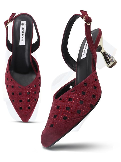 Women Ethnic from The White Pole in Maroon