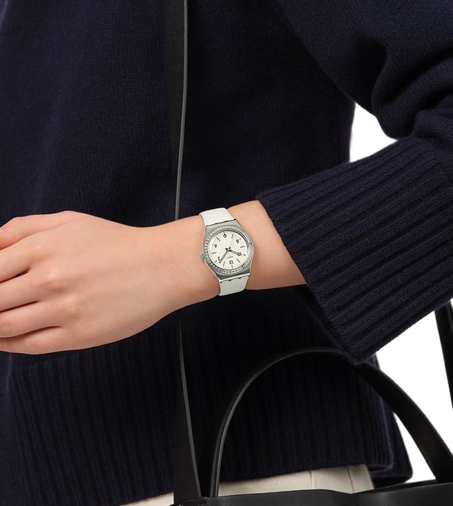 Buy Swatch Essentials Glacial Petals Quartz Women 33 mm YLS471 for ...