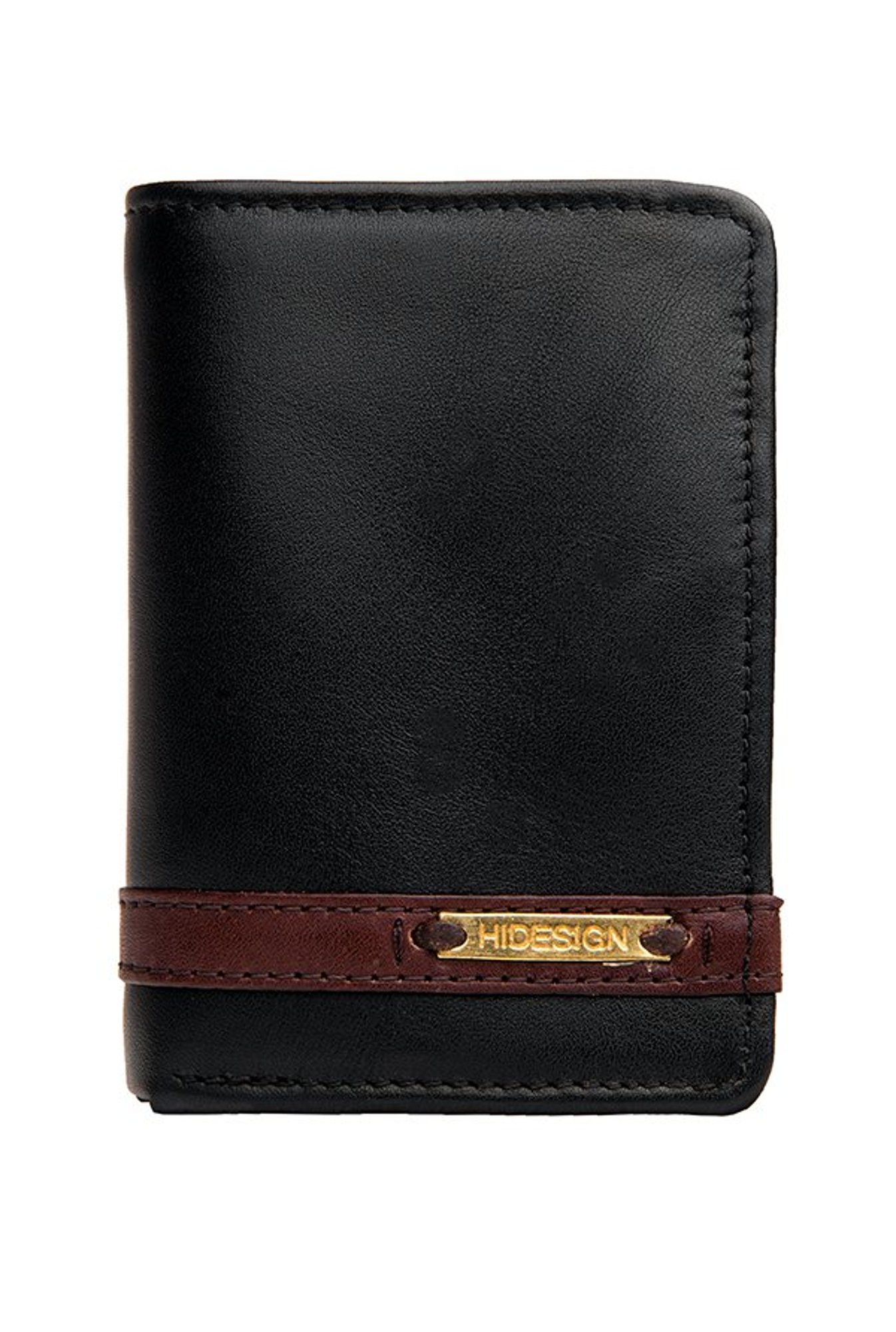 Hidesign 259-Tf Black Solid Leather Rfid Tri-Fold Wallet-Hidesign ...