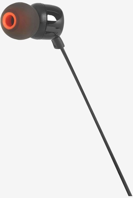 Buy JBL T110 Wired In Ear Headphone with Built-in Mic (Black) Online at ...