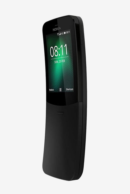 Buy Nokia 8110 (Black) Dual SIM 4G Online at Best Prices | Tata CLiQ