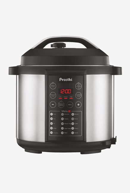 Preethi Touch EPC005 6L Electric Pressure Cooker (Silver/Black)-Preethi ...