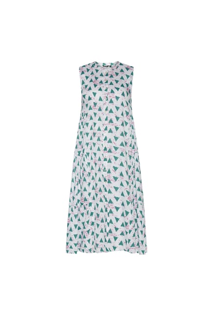 Buy Zudio White Triangle Print A-line Dress for Women Online @ Tata CLiQ