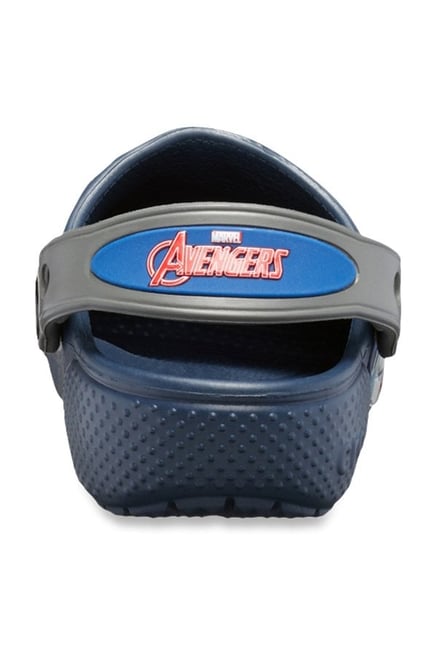 Buy Crocs Kids FunLab Marvel Avengers Navy Back Strap Clogs for Boys at ...