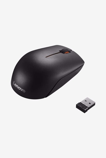 Buy Lenovo 300 Wireless Compact Optical Mouse (Black) Online At Best ...