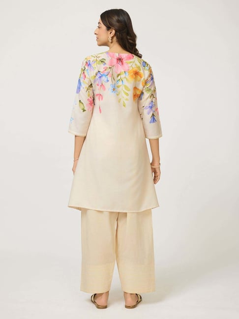 Women's Clothing Daali Ethnic Wear Suits with Linen Blend Fabric