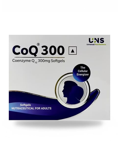 CoQ 300 Coenzyme Q10 Softgel - 10 Soft Gelatin Capsules