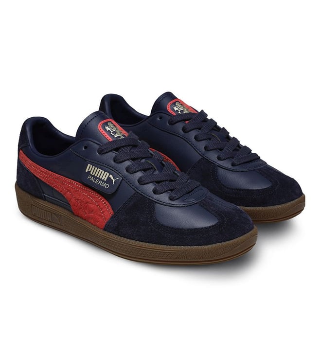 Puma Unisex RCB 2026 Palermo Navy & Metallic Gold Sneakers