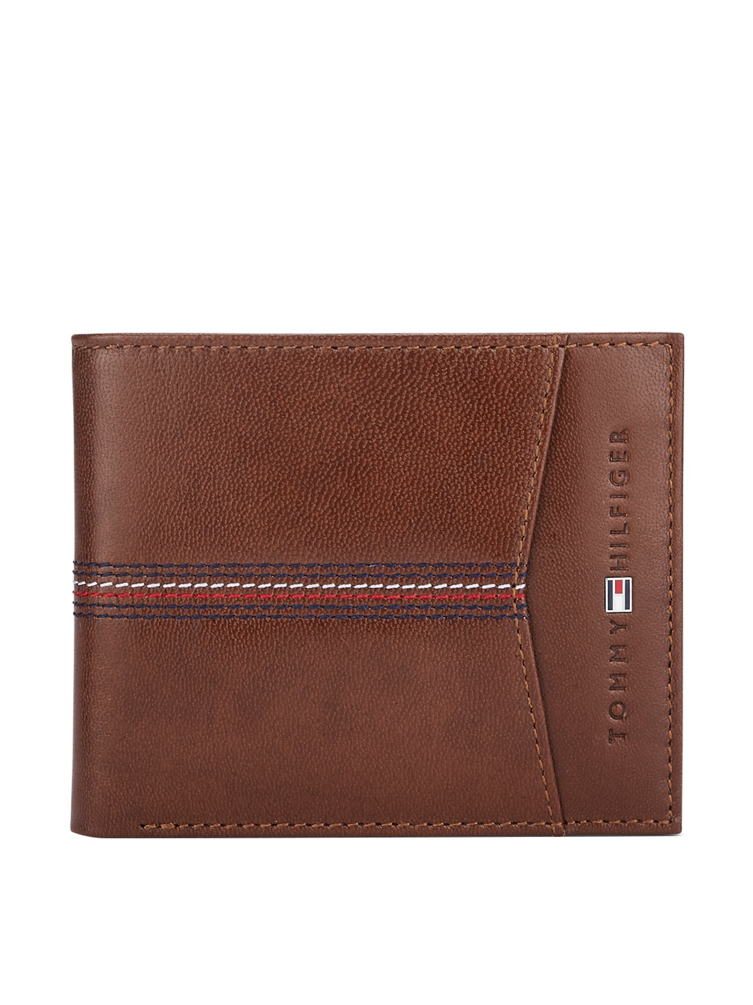 Tommy Hilfiger Enoch Tan Formal Leather Bi-Fold Wallet for Men
