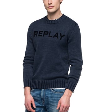 Replay Sweater Grey Dressinn