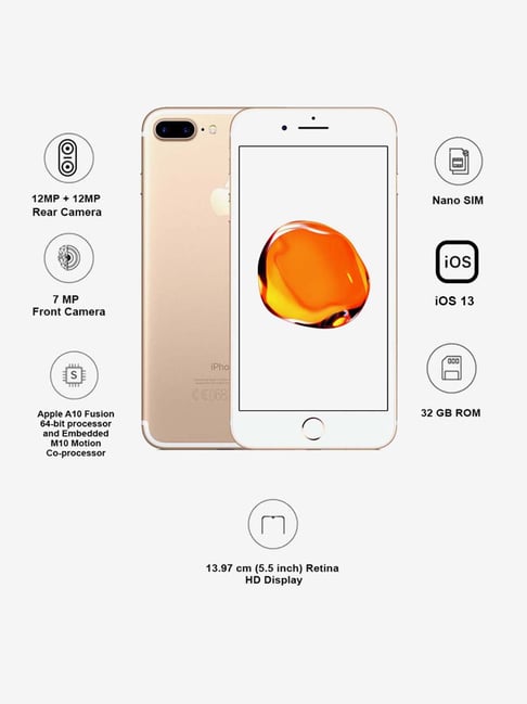 Buy iPhone 7 Plus 32GB (Gold) Online at best price in India at Tata CLiQ