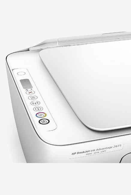 Buy HP DeskJet Ink Advantage 2675 All-in-One Printer (White) Online At ...