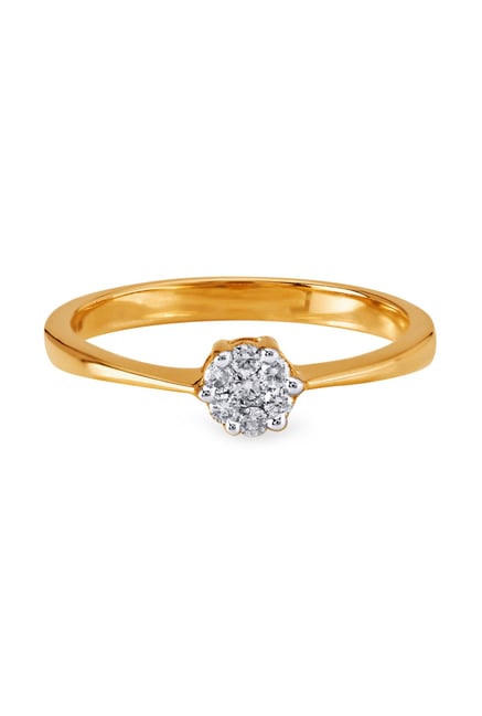 Buy Tanishq 18 kt Gold & Diamond Ring Online at Best Prices | Tata CLiQ