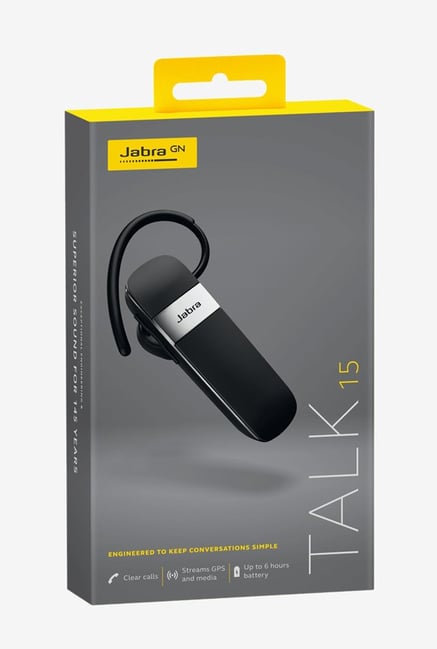 Buy Jabra Talk 15 Bluetooth Headset (Black) Online At Best Price @ Tata ...