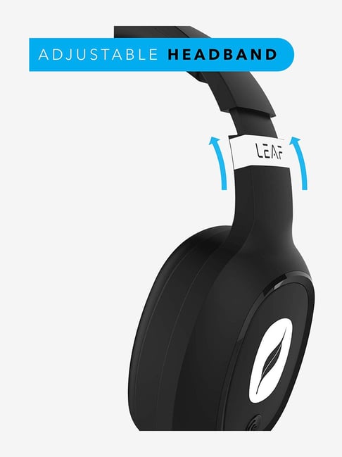 Buy Leaf Bass Over The Ear Bluetooth Headphone With Mic (Black) Online ...