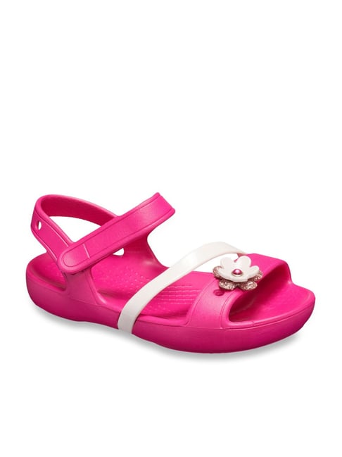Buy Crocs Kids Lina Charm Candy Pink Floater Sandals for Girls at Best ...