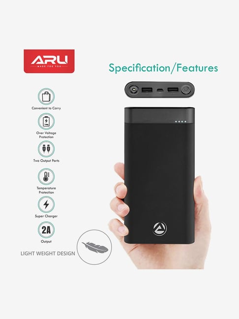 Buy ARU APB-2000 20000mAh Power Bank (Black) Online At Best Price ...